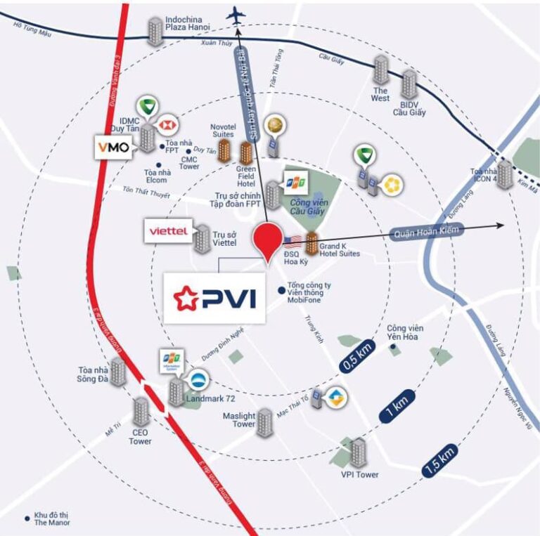 PVI Tower | Cho Thuê Văn Phòng Số 1 Phạm Văn Bạch, Cầu Giấy, Hà Nội